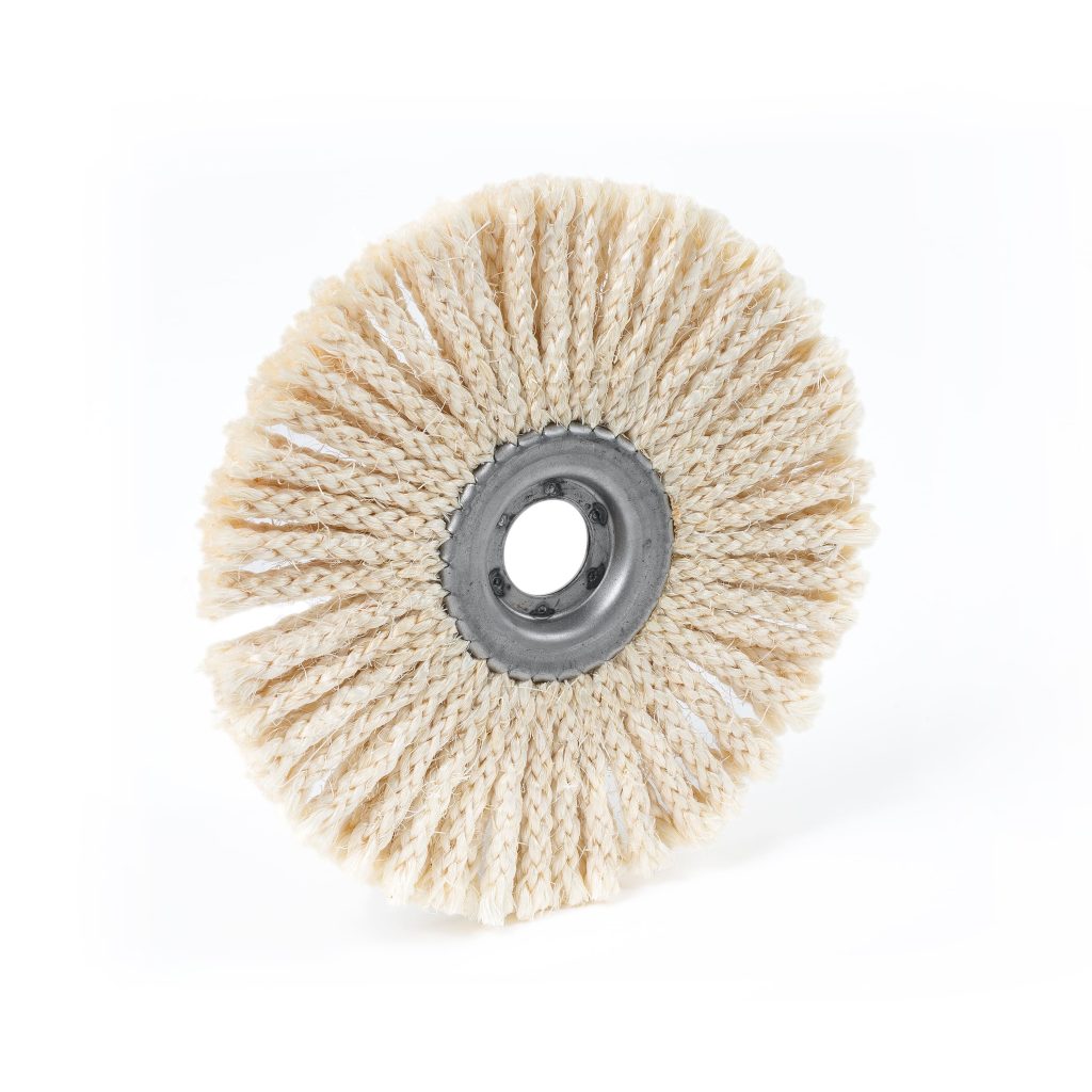 DISCO SISAL CON GRAPA METÁLICA EJE 20 - Pulidos Mundo Metal